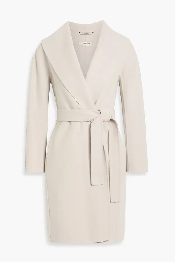 Max Mara Belted Wool-felt Coat