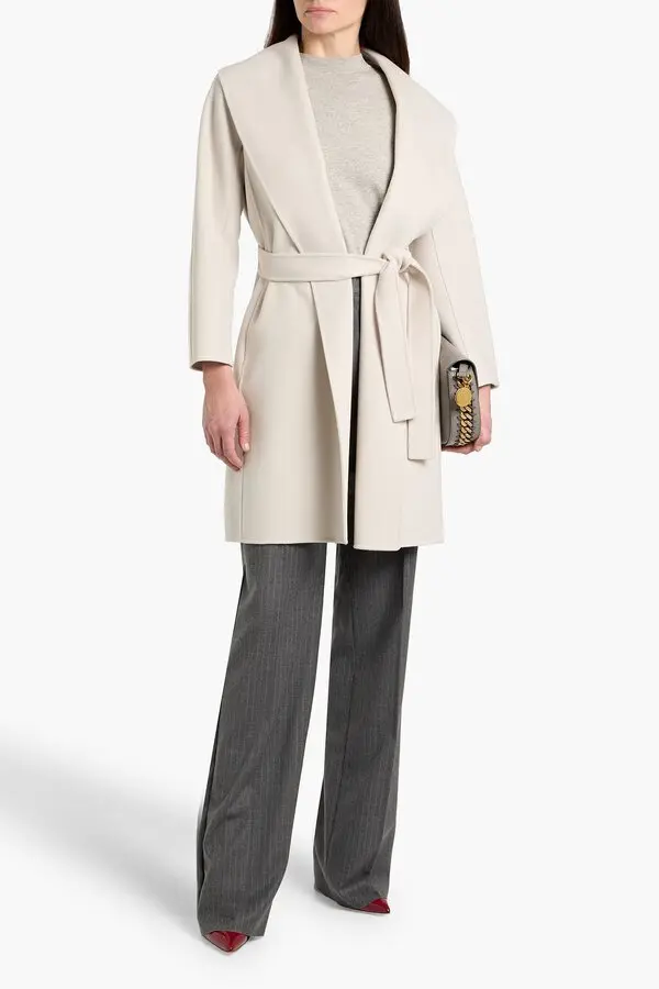 Max Mara Belted Wool-felt Coat