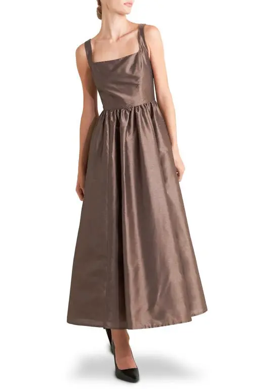 FREEMARKET Sleeveless A-line Satin Dress