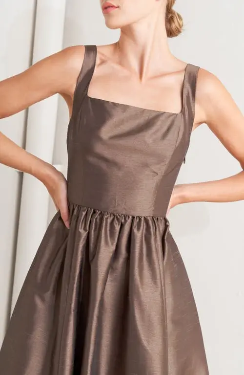 FREEMARKET Sleeveless A-line Satin Dress