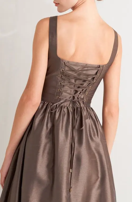 FREEMARKET Sleeveless A-line Satin Dress