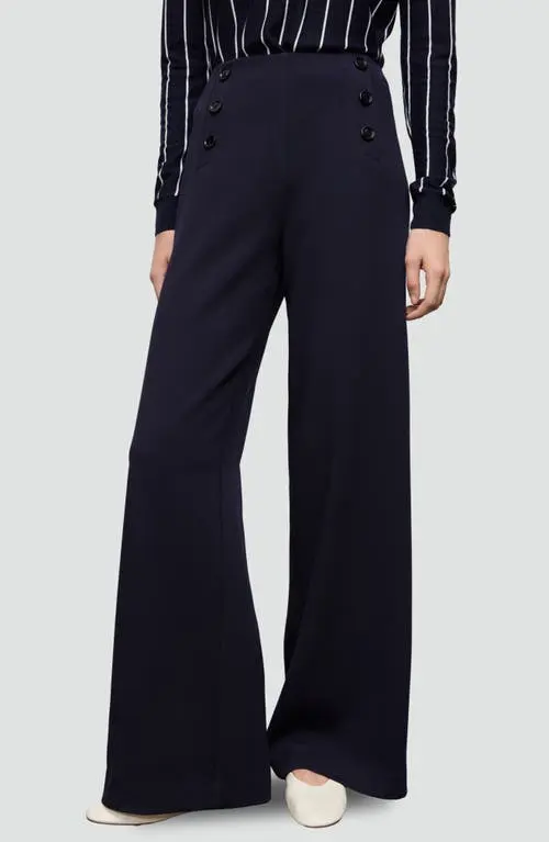 Mango Button Detailed Wide Leg Pants