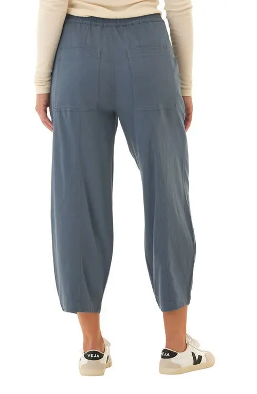 THREADS 4 THOUGHT Lauren Crop Barrel Stretch Twill Pants - Raindrop