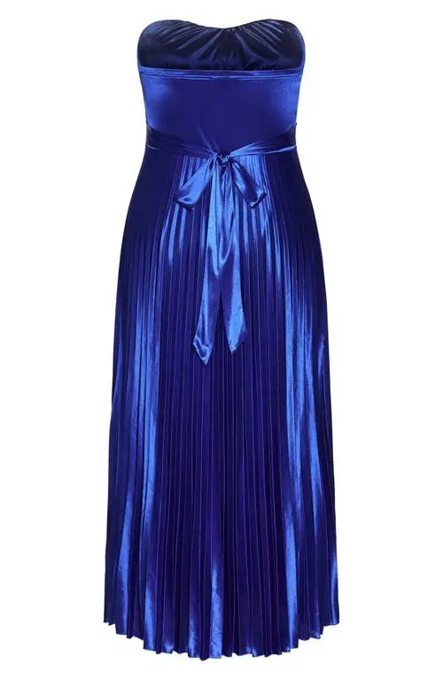 City Chic Satin Maxi Dress