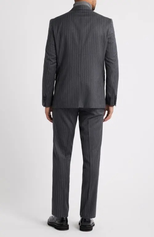 ALLSAINTS Ross Slim Fit Striped Wool Suit