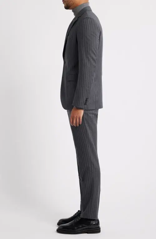 ALLSAINTS Ross Slim Fit Striped Wool Suit