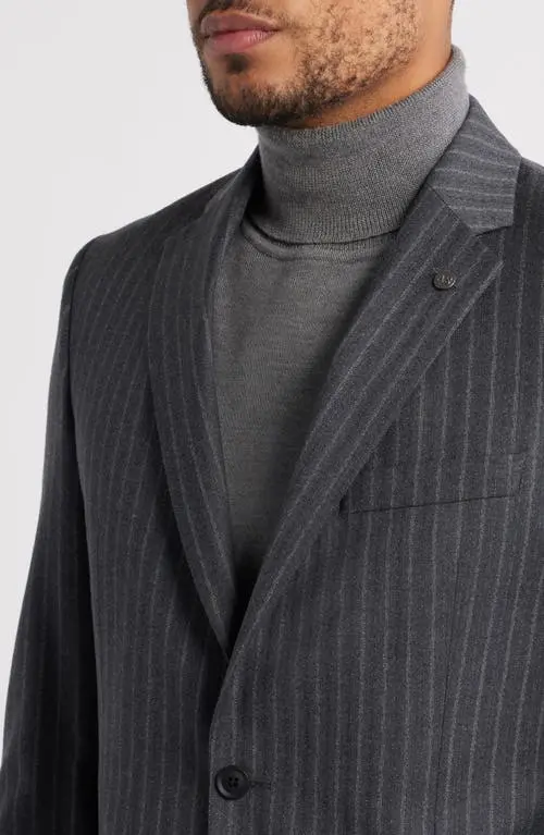 ALLSAINTS Ross Slim Fit Striped Wool Suit