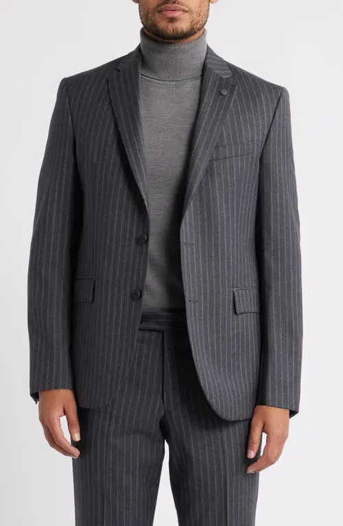 ALLSAINTS Ross Slim Fit Striped Wool Suit