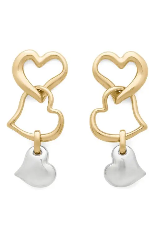 Kate Spade New York Heart Linear Drop Earrings - Gold/silver