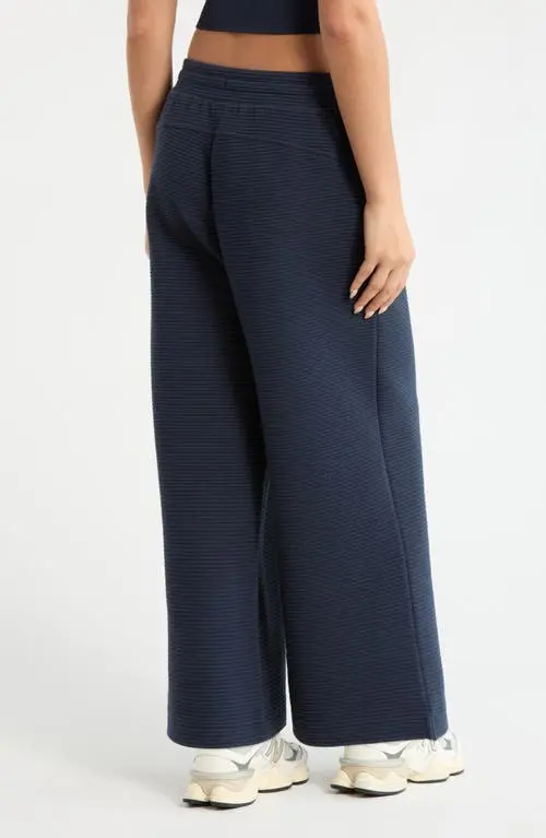 Zella Ottoman Wide Leg Ankle Pants - Navy Sapphire