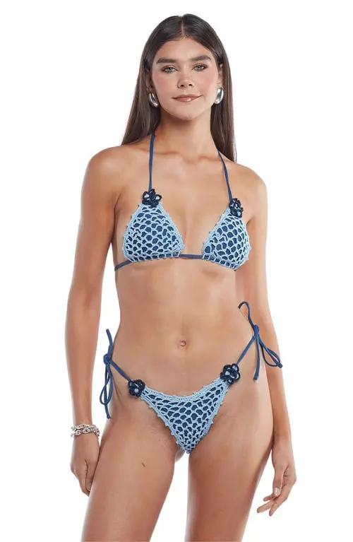 CAPITTANA Missy Side Tie Crochet Bikini Bottoms