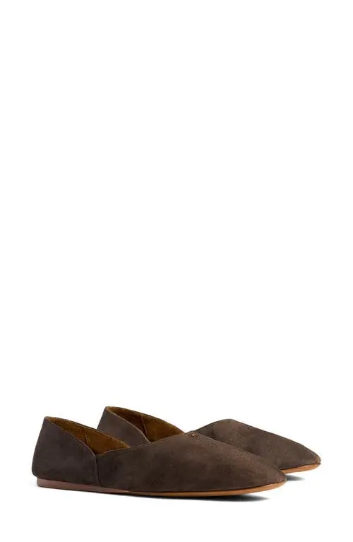 Khaite Jane Suede Ballet Flat - 491 Sable