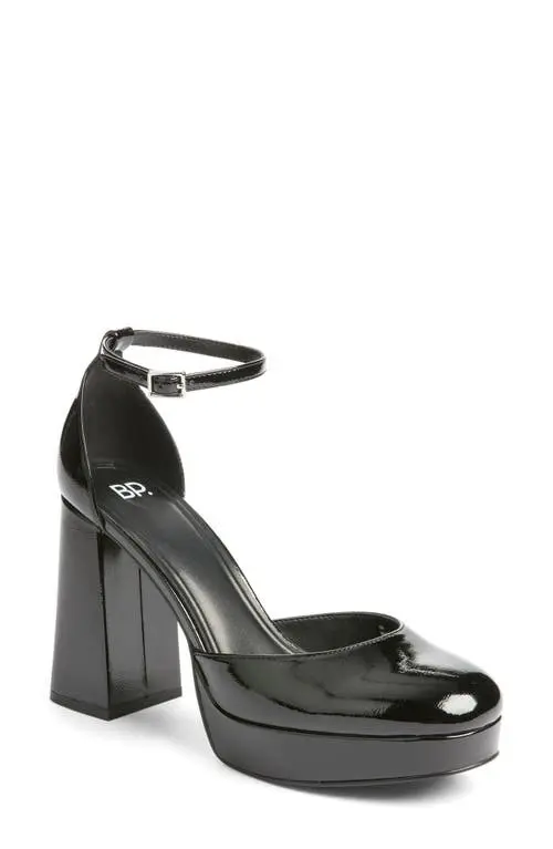 Bp. Ankle Strap Platform Pumps - Black
