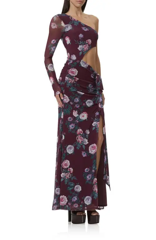 AFRM Shai Cutout One-shoulder Maxi Dress