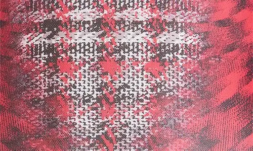 AFRM Zadie Printed Mesh Top - Ruby Houndstooth