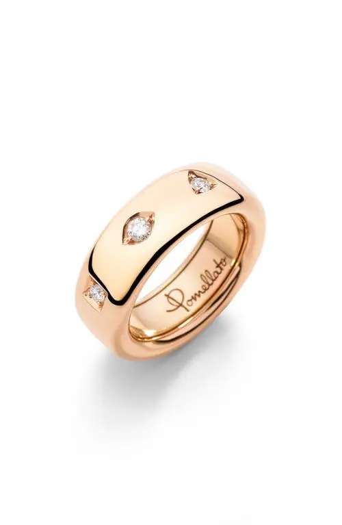 Pomellato Iconica 18k & Diamond Ring - Rose Gold