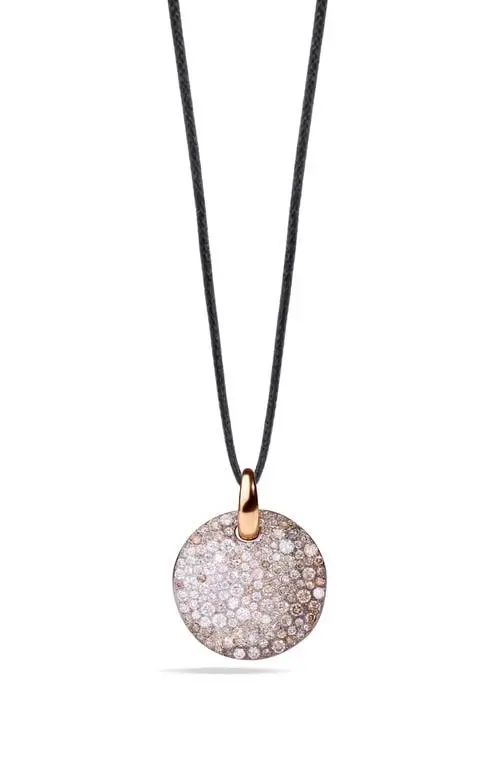 Pomellato Sabbia Diamond Pendant Necklace - Rose Gold
