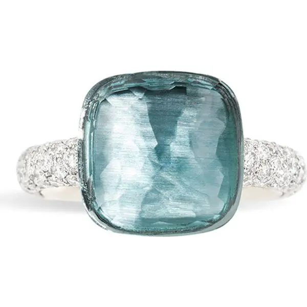 Pomellato Nudo Maxi Ring - Blue Topaz Diamonds