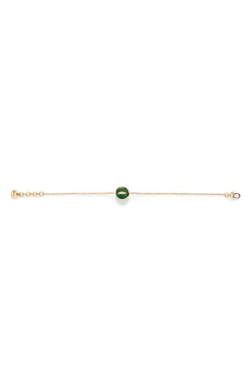 Pomellato Pom Pom Dot Ring Bracelet In 18k Rose Gold With And Diamonds - Malachite