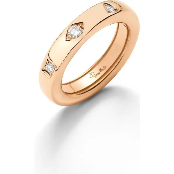 Pomellato Iconica Extra Slim Band Ring - Rose Gold