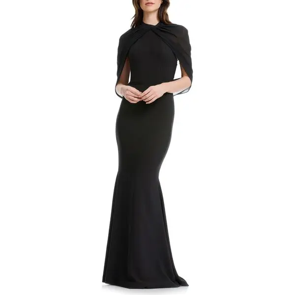 Dress The Population Aviva High Neck Evening Gown