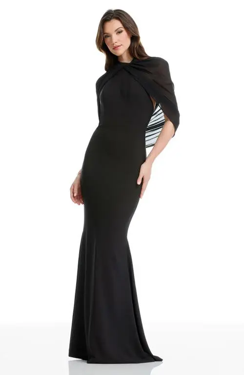 Dress The Population Aviva High Neck Evening Gown