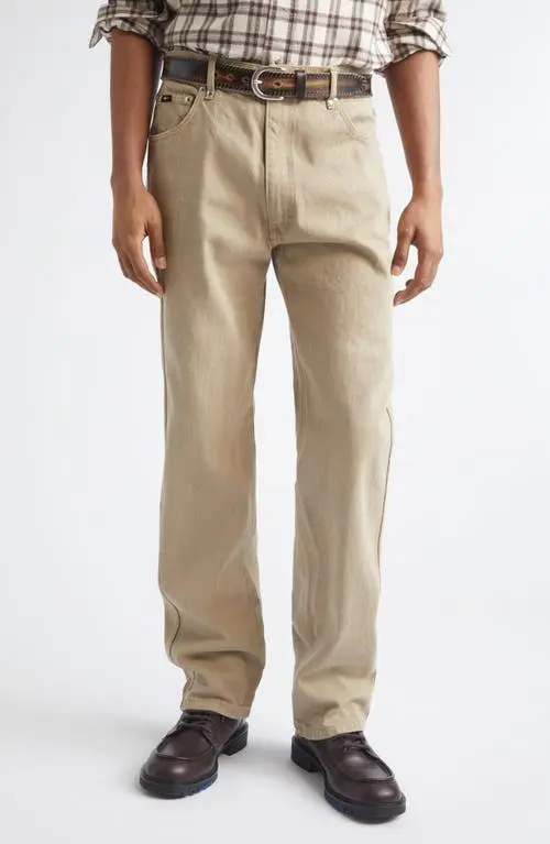 PHIPPS Standard Slim Straight Leg Jeans With Stud Embellishments - Bone