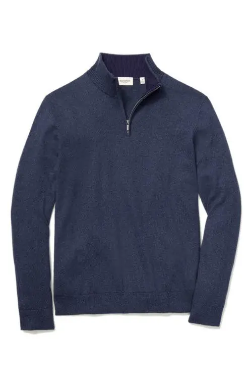 Bonobos Cotton And Cashmere Quarter Zip Sweater