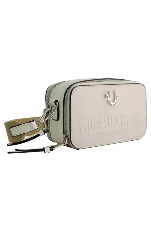 True Religion Double-zip Horseshoe Camera Bag - White