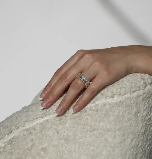 RACHELMENT Baguette Eternity Band