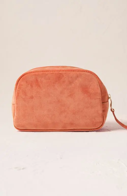 ELIZABETH SCARLETT Sun Goddess Velvet Makeup Bag