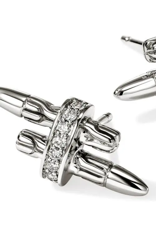 John Hardy Spear Stud Earrings - Silver