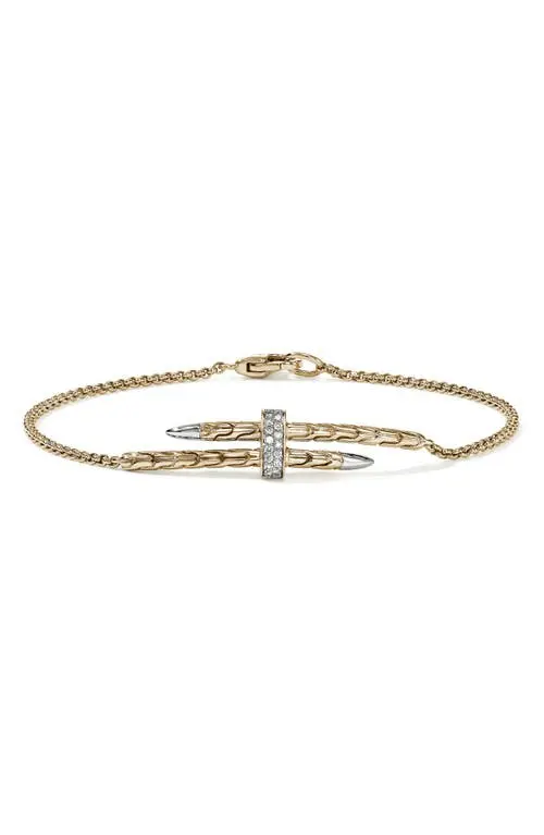 John Hardy Spear Station Bracelet - Silver And Gold