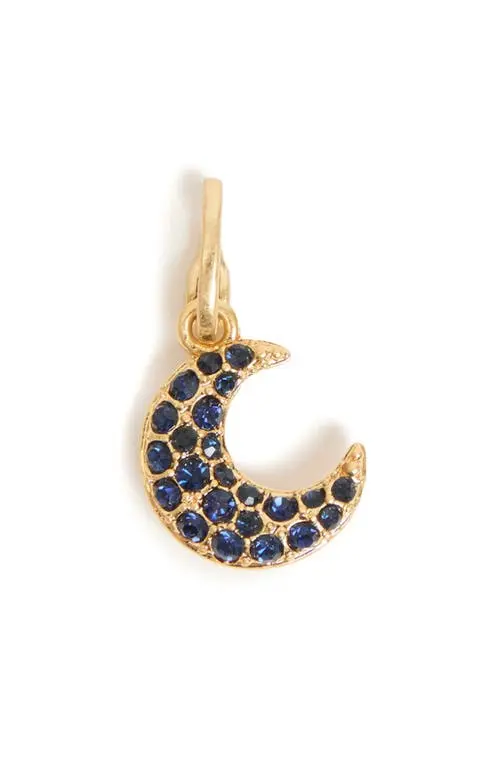 Clare V. Crescent Reversible Charm - Sapphire/clear