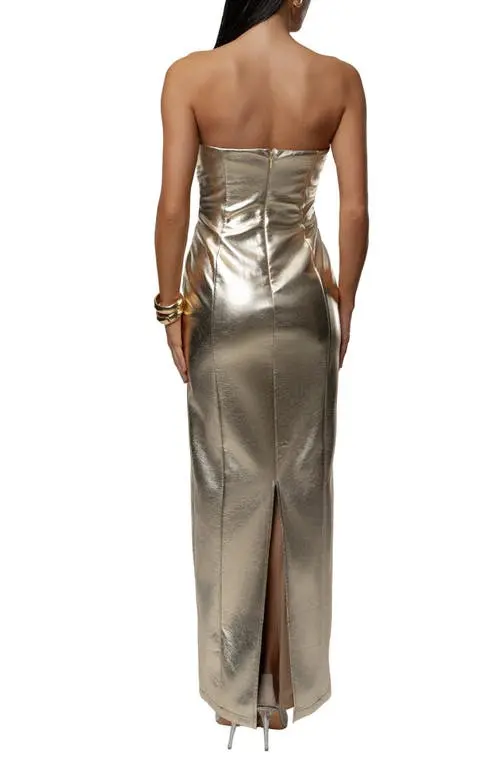 JLUXLABEL Metallic Strapless Dress