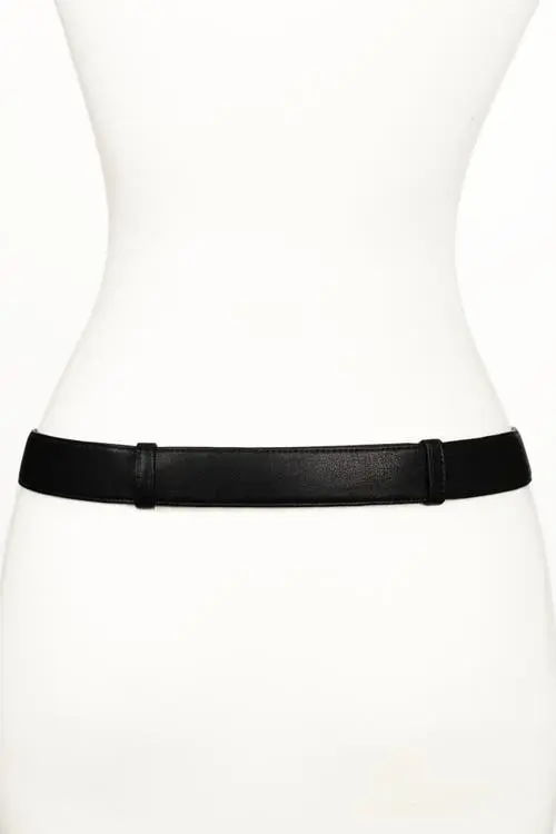 RAINA BELTS Jaclyn Chain Leather Belt - Camel