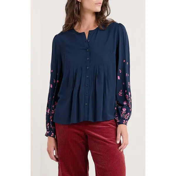 SEASALT CORNWALL High Woods Placed Floral Top