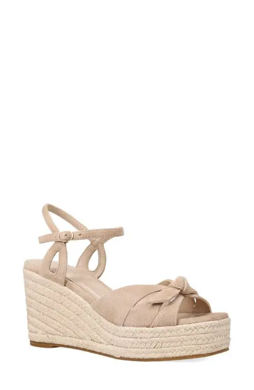 Pelle Moda Elbie Espadrille Platform Wedge Sandal - Latte