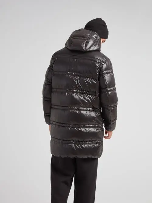 JACK1T R4d Tramline Hooded Long Puffer Coat