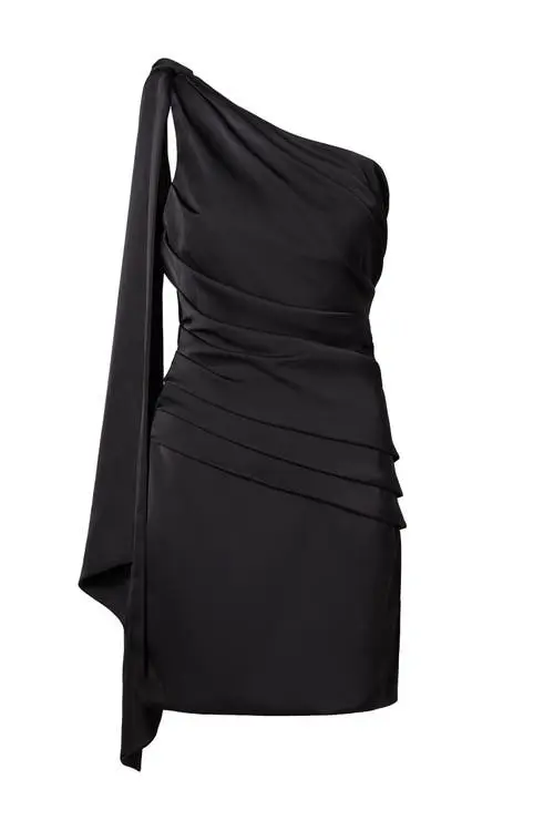 MALINA Nelly One Shoulder Mini Dress
