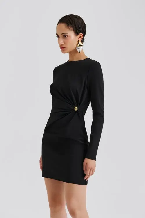 MALINA Mailey Jersey Embellished Mini Dress