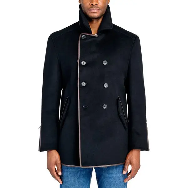 W.R.K Bern Wool Blend Peacoat - Black