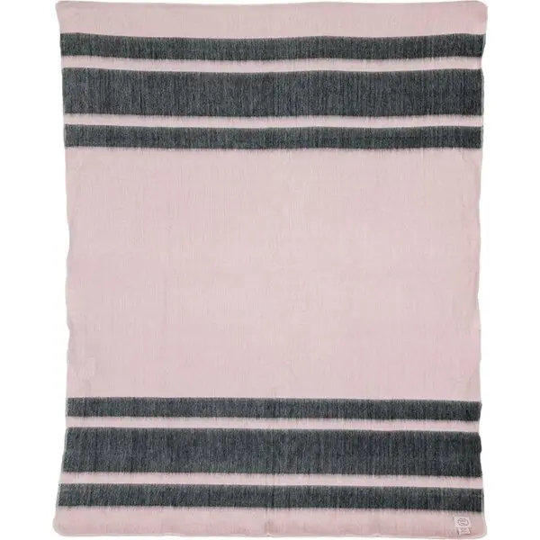 PURPLE NEST DESIGN Kallpa Collection Blanket - Pink/charcoal