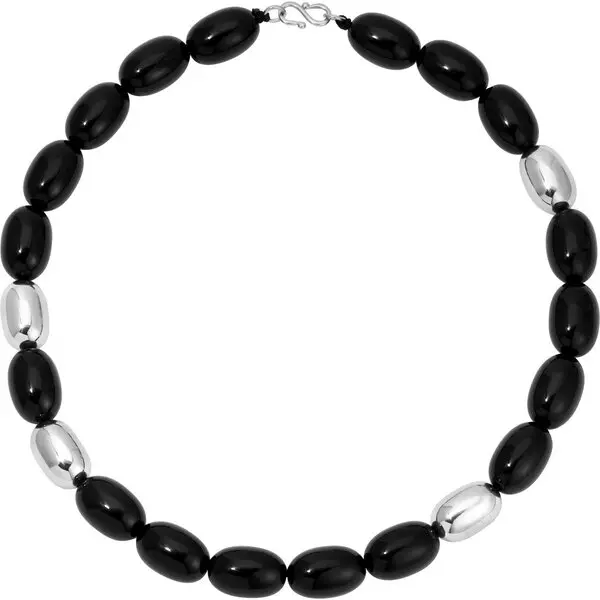 HEAVEN MAYHEM Clementine Necklace - Black/silver