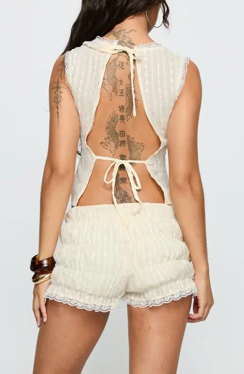 Princess Polly Lace Crop Top & Shorts Set