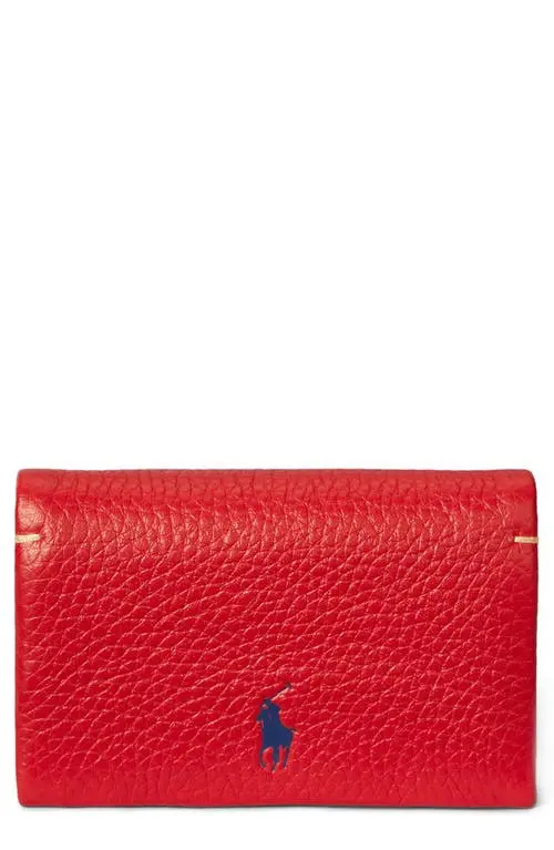 Polo Ralph Lauren Polo Play Leather Card Case - Cherry