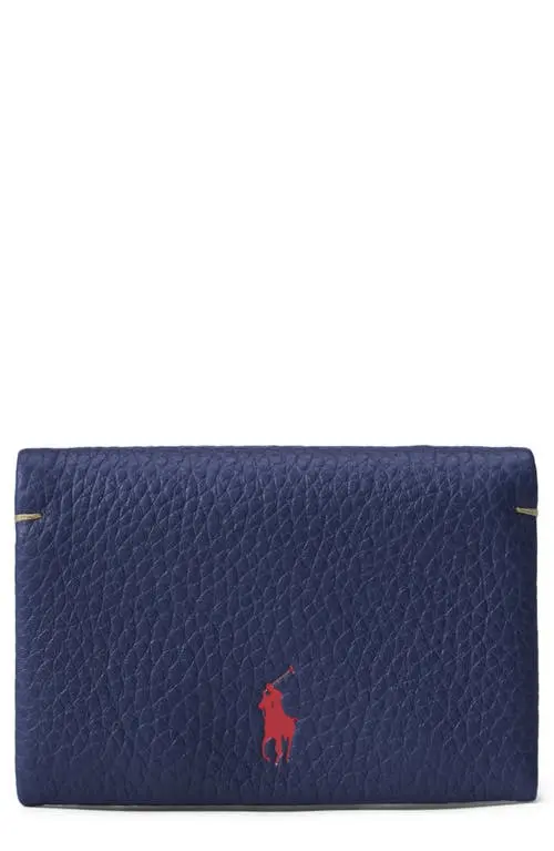 Polo Ralph Lauren Polo Play Leather Card Case - Ink