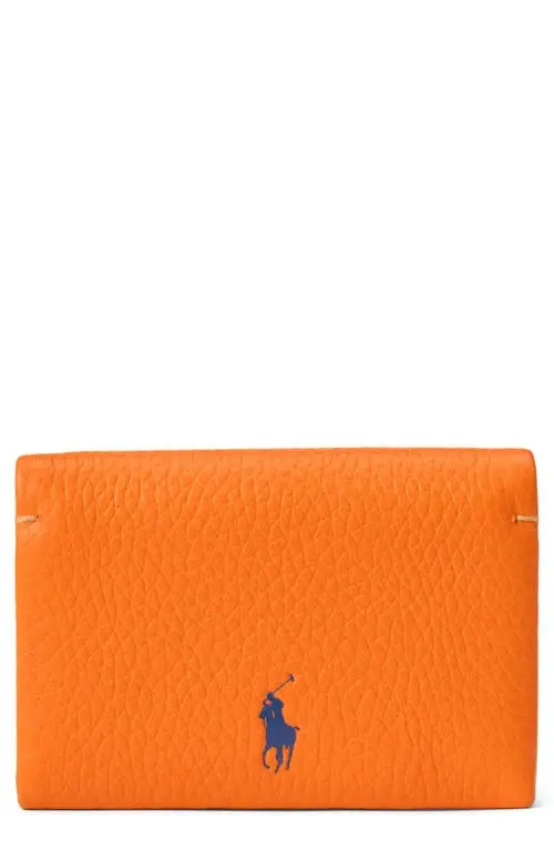Polo Ralph Lauren Polo Play Leather Card Case - Orange Peel