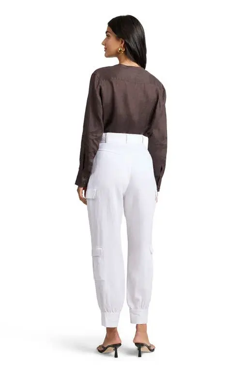 Onia Linen Utility Shirt - Espresso