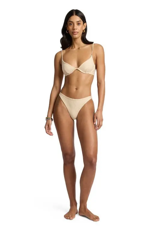 Onia Ashley Bikini Brief Bottom - Ochre/white